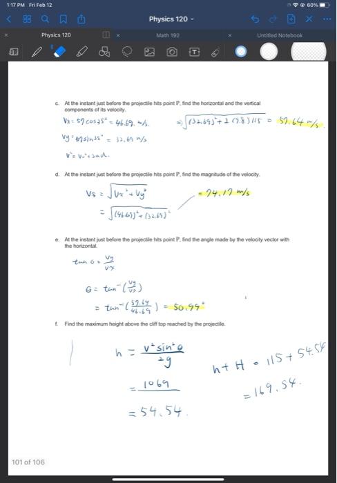 Solved 1:17 PM Fri Feb 12 60% Physics 120 - Physics 120 | Chegg.com