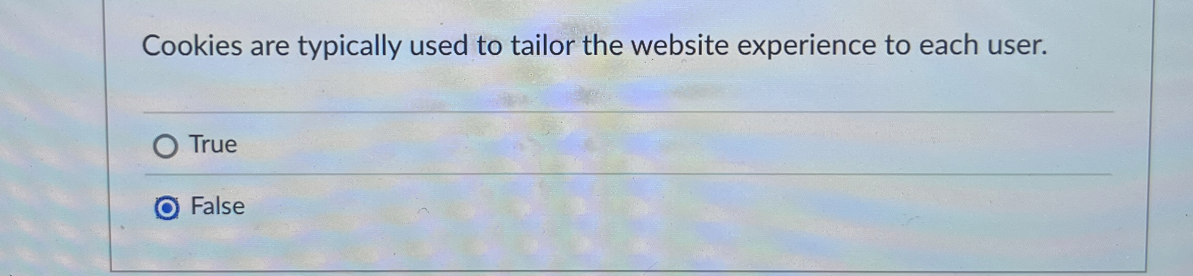 Solved Cookies are typically used to tailor the website | Chegg.com