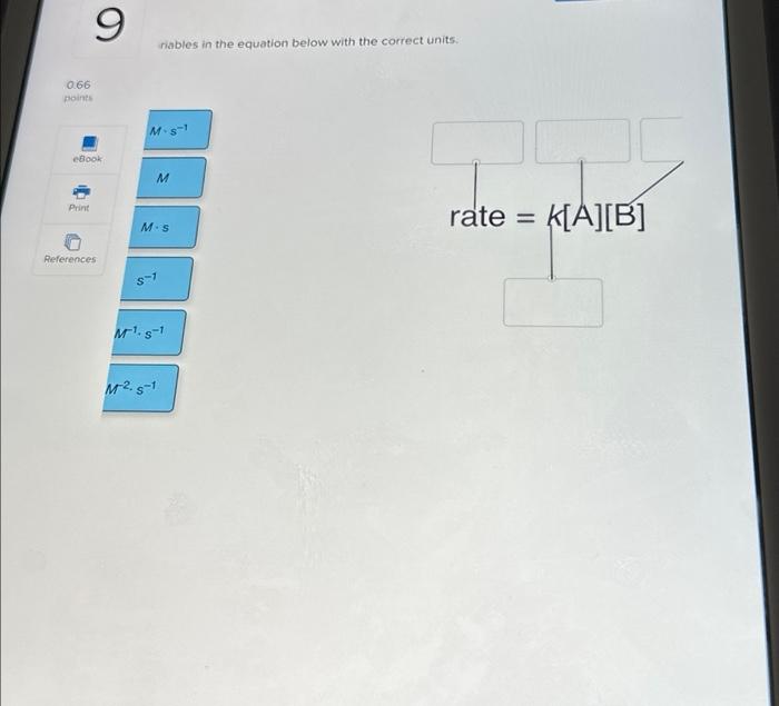 Solved 0.66 points 9 eBook Print References M.S-1 riables in | Chegg.com