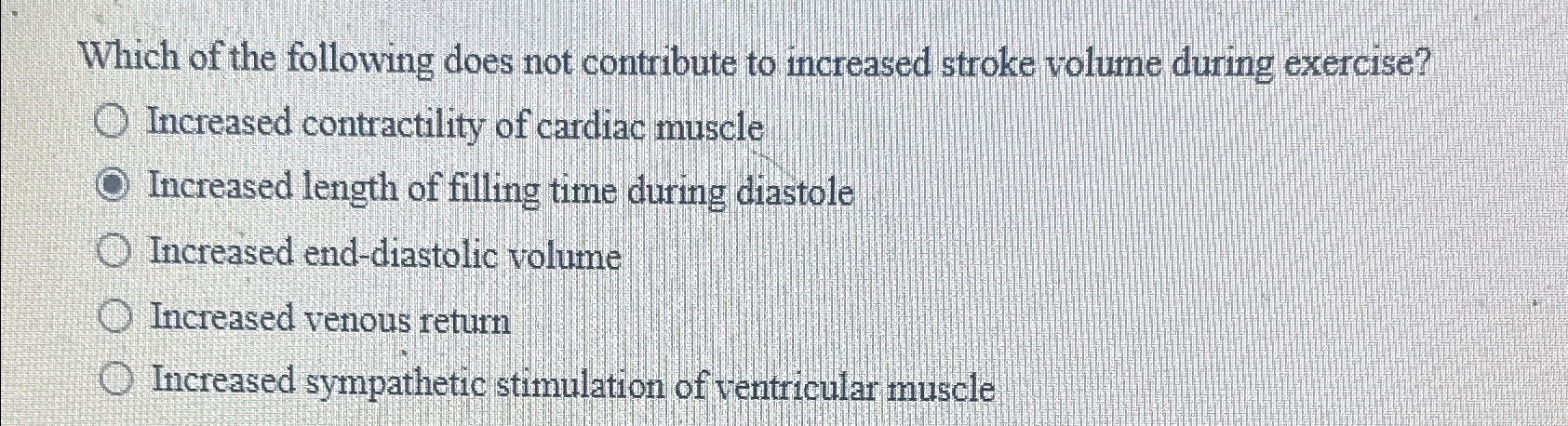 Solved Which of the following does not contribute to | Chegg.com