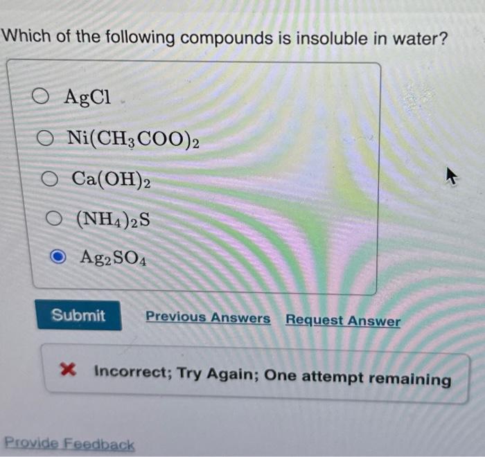 Solved Predict whether each of the following compounds is | Chegg.com