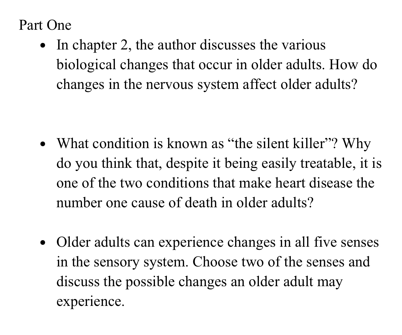 Solved Part OneIn chapter 2, ﻿the author discusses the | Chegg.com