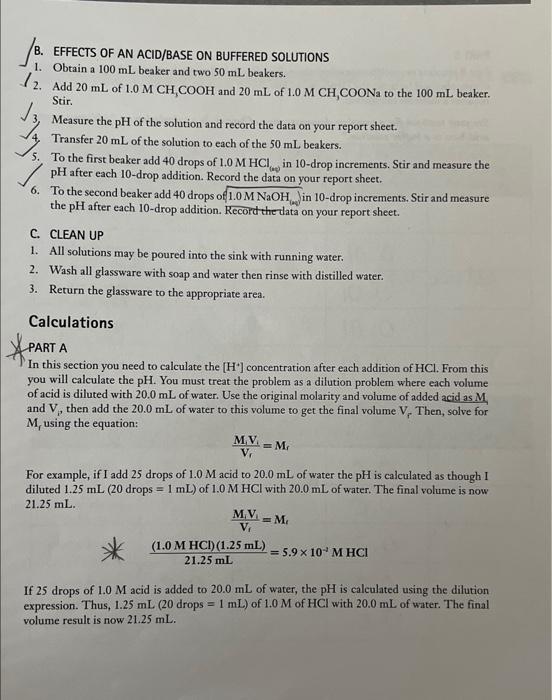FOUUBBRIA: BUFFERS 10ξEQUILIBRIA: BUFFERS Objective | Chegg.com
