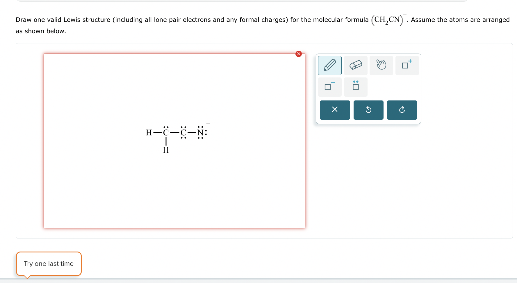 Solved Draw one valid Lewis structure (including ﻿all lone | Chegg.com