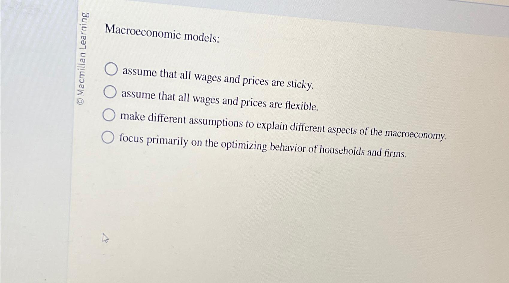 Solved assume that all wages and prices are sticky.assume | Chegg.com