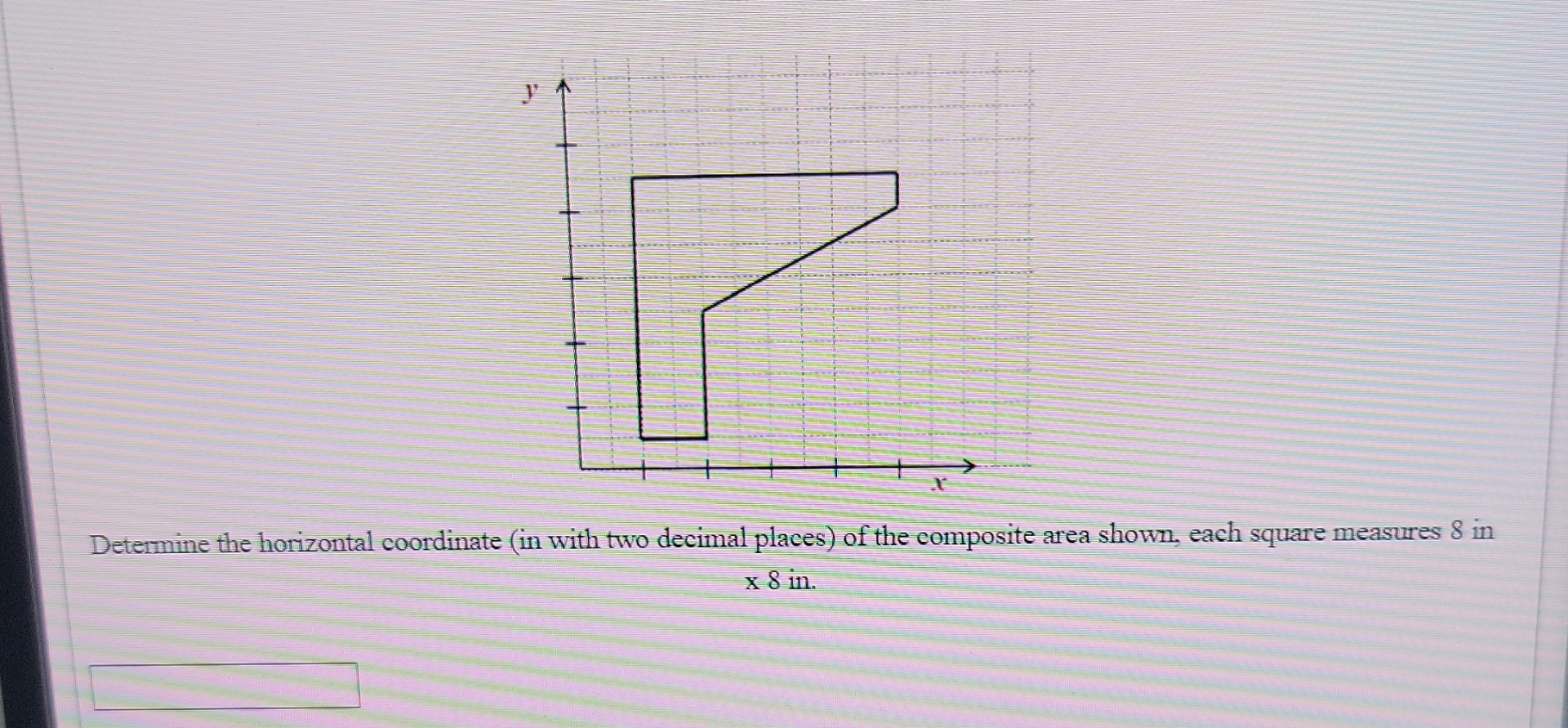 Solved Determine the horizontal coordinate (in with two | Chegg.com