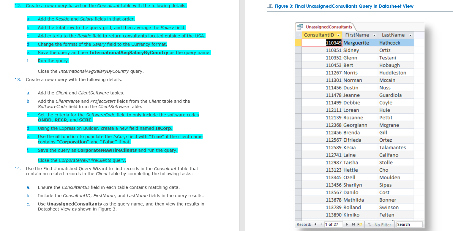 New Perspectives Access 2019 Module 5: SAM Critical | Chegg.com