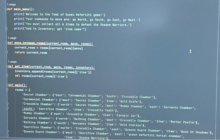 Solved I Am Creating A Text Based Game In Python My Code Is 2975