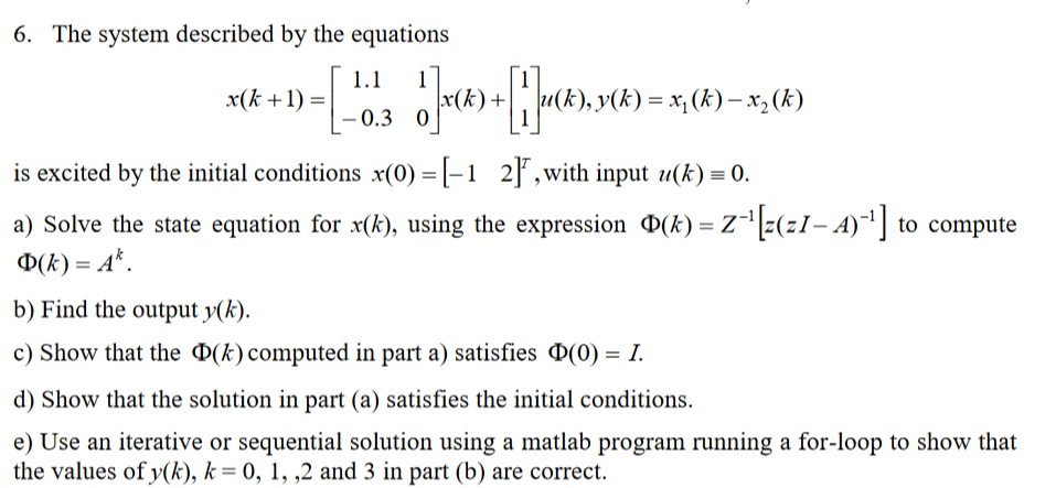 Solved The system described by the | Chegg.com