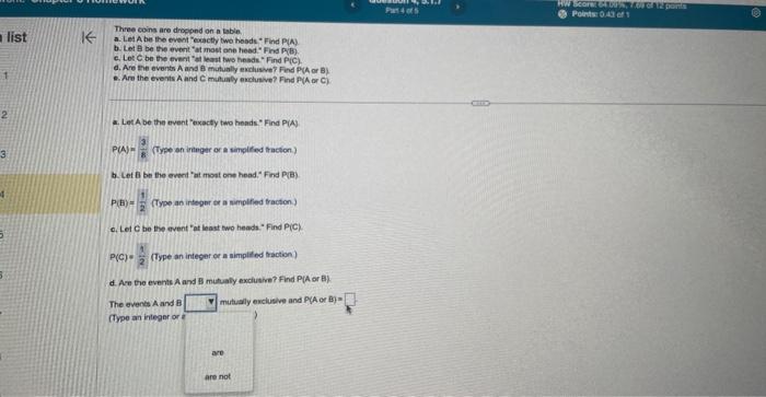 Solved example, 17.05% a through g.A survoy of shopping | Chegg.com