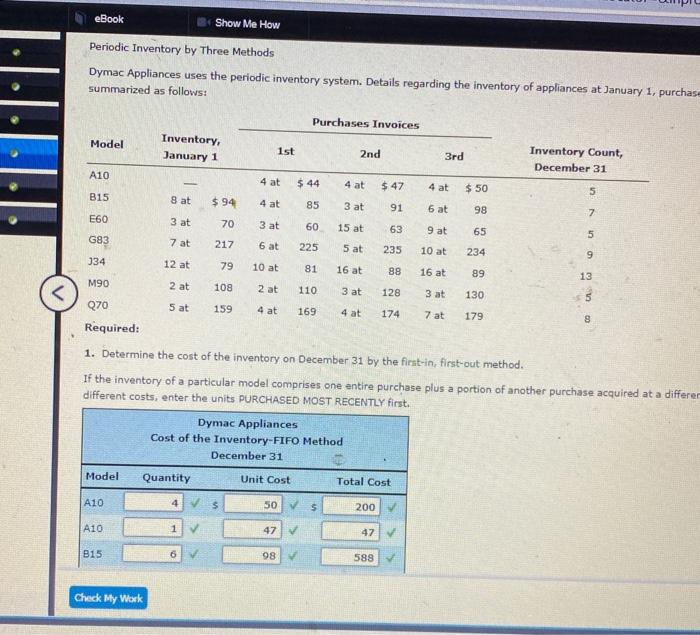 Solved eBook Show Me How Periodic Inventory by Three Methods | Chegg.com