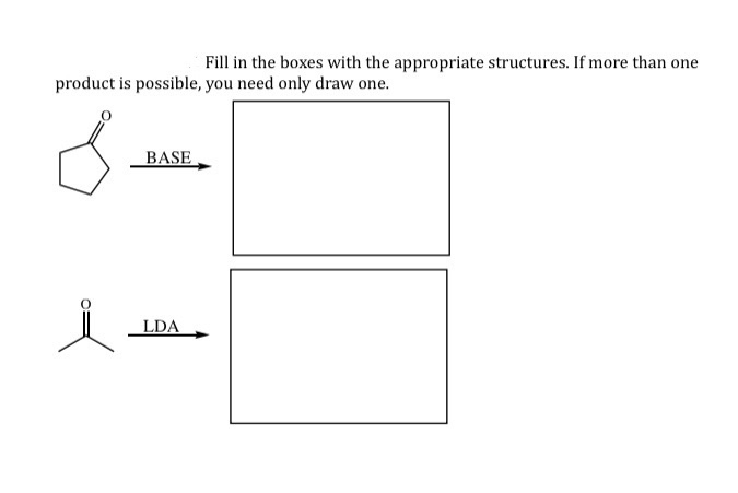 Solved Fill in the boxes with the appropriate structures. If | Chegg.com