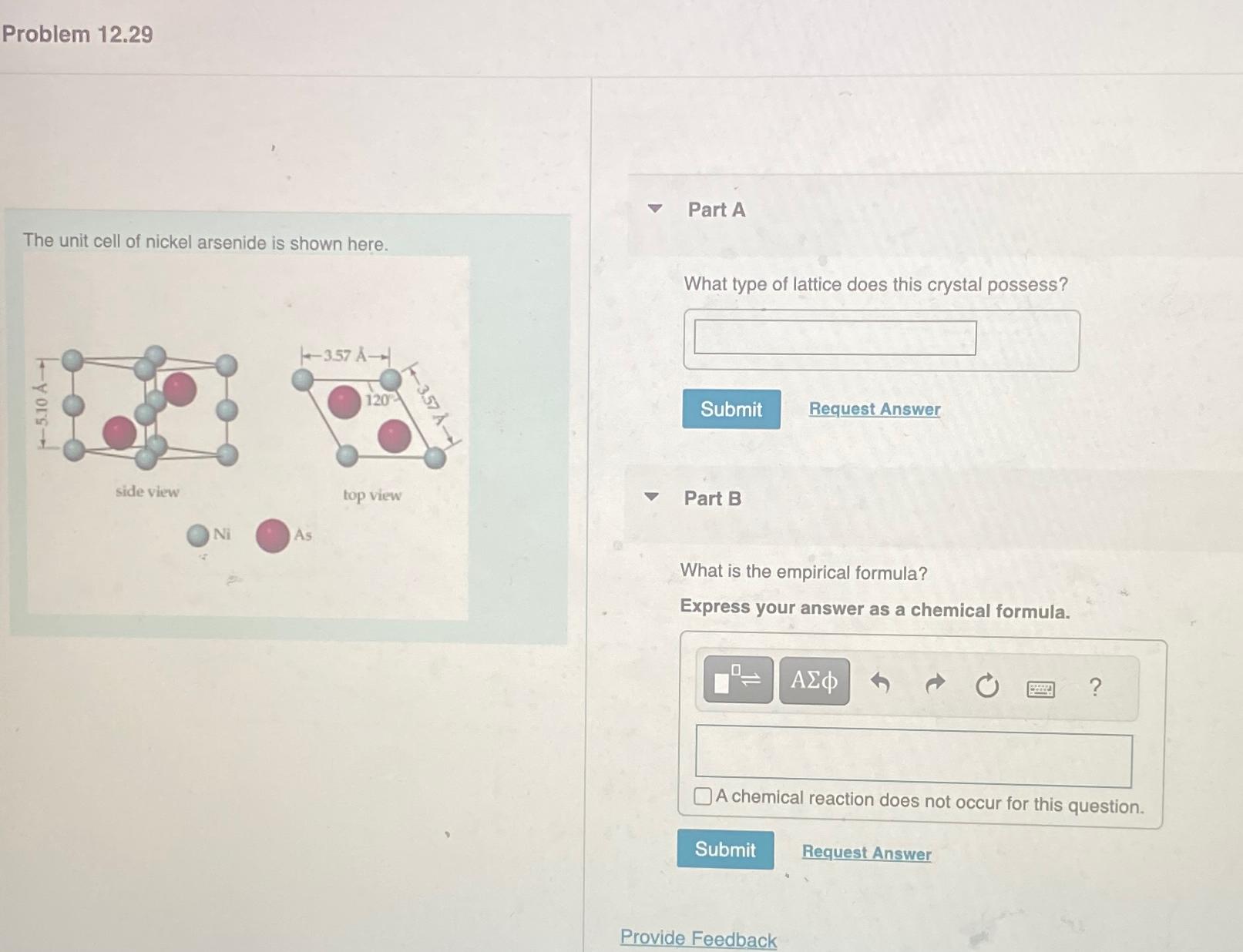 Solved Problem 12.29Part AWhat type of lattice does this | Chegg.com