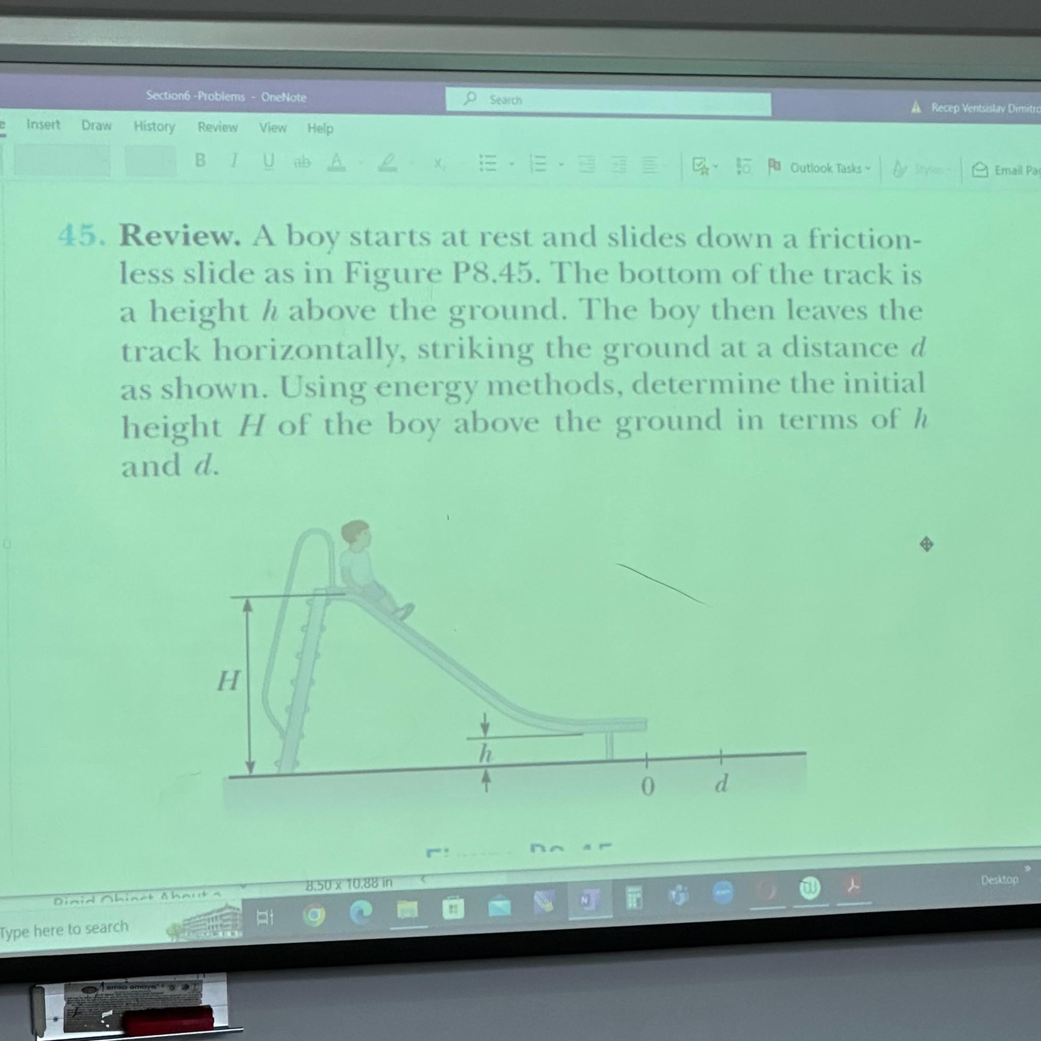Solved Review. A boy starts at rest and slides down a | Chegg.com