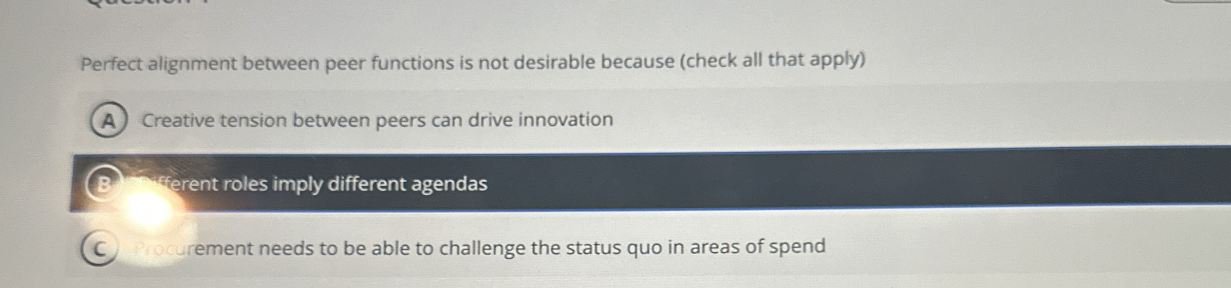 Solved Perfect alignment between peer functions is not | Chegg.com