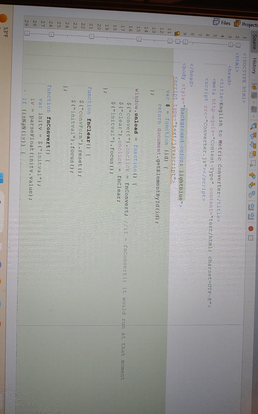 Solved 15265: Scripting Technologies Javascript: Metric | Chegg.com