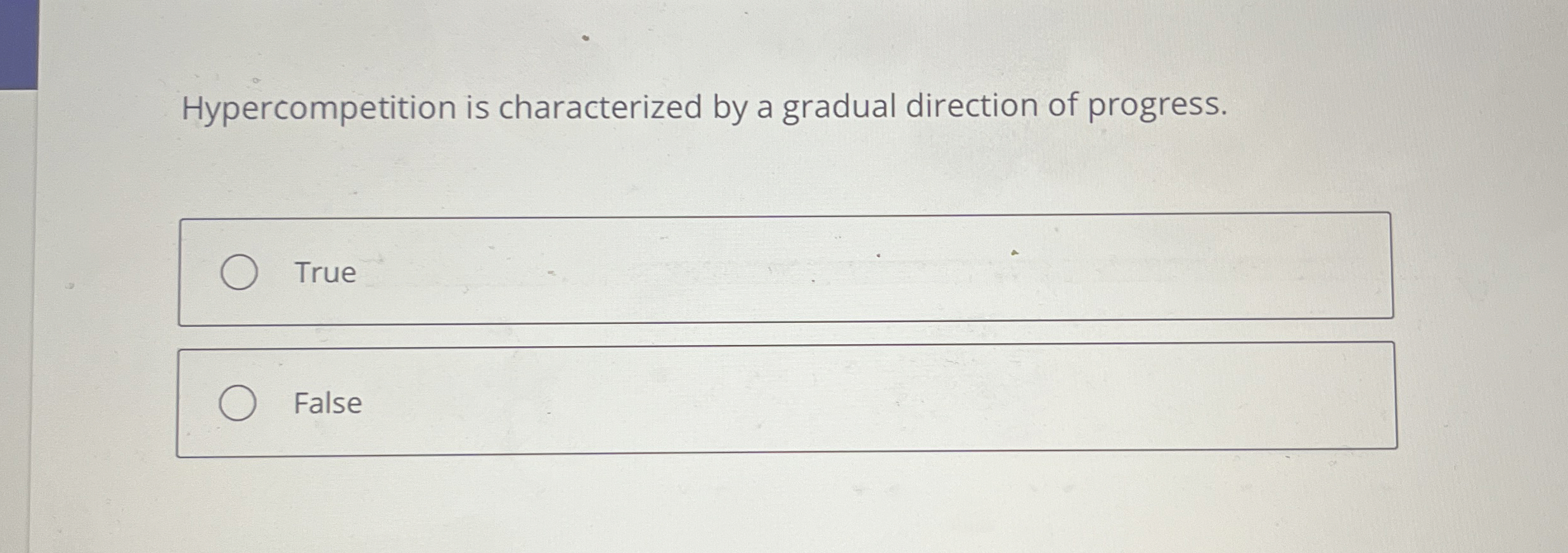 Solved Hypercompetition is characterized by a gradual | Chegg.com