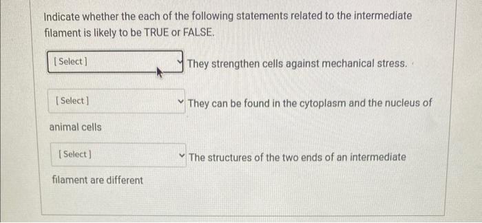 Solved Indicate whether the each of the following statements | Chegg.com
