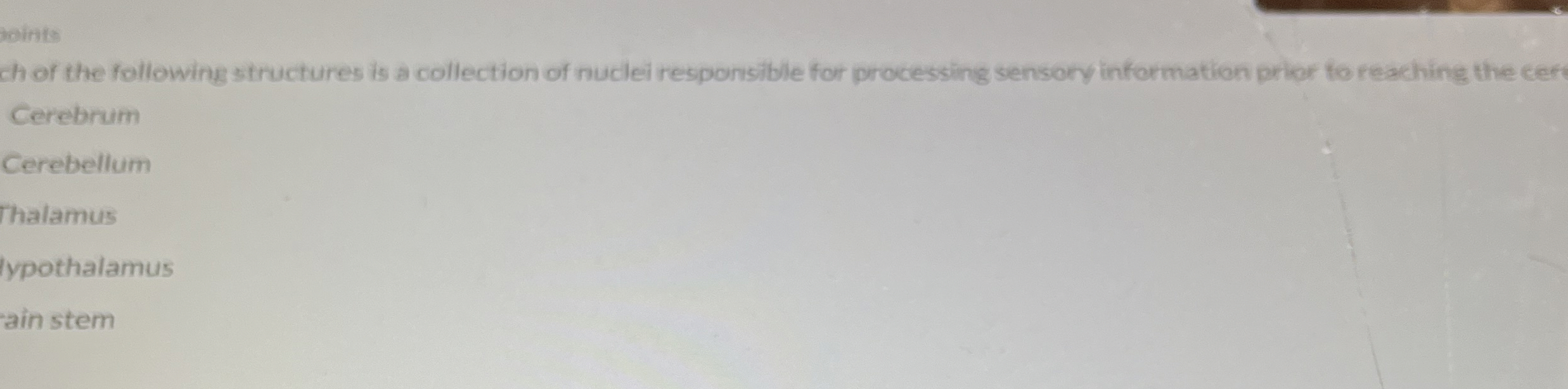 Solved wintsTh of the following structures is a collection | Chegg.com