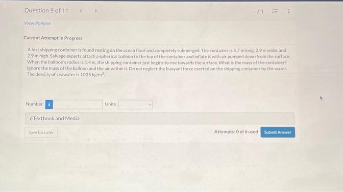 Solved A lost shipping container is found resting on the | Chegg.com