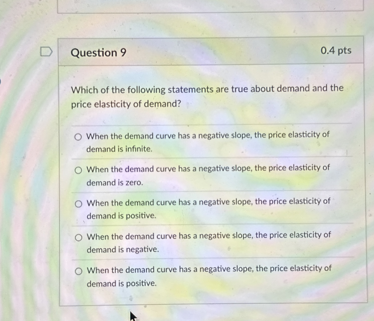 Solved Question 90.4 ﻿ptsWhich of the following statements | Chegg.com