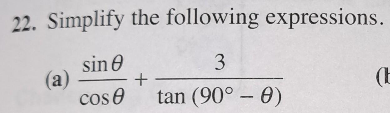 Solved 22. Simplify the following expressions. (a) | Chegg.com
