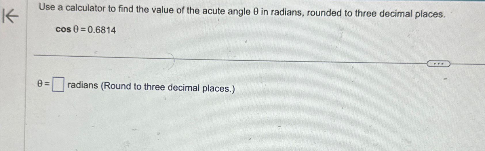 Solved Use A Calculator To Find The Value Of The Acute Angle