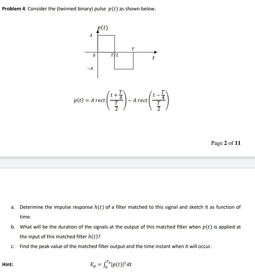 Solved Principles of Communication Systems **Binary | Chegg.com
