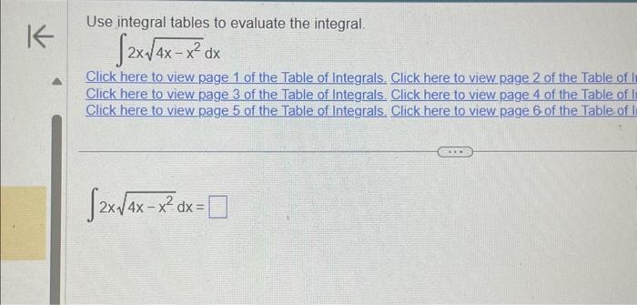 Solved Use integral tables to evaluate the integral. | Chegg.com