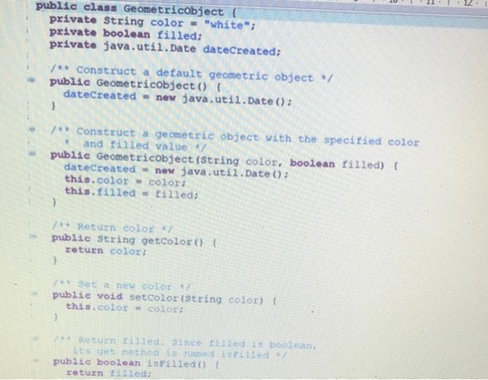 Solved Modified the Triangle class you created for lab \#2. | Chegg.com Solved Modified the Triangle class you created for lab \#2. | Chegg.com