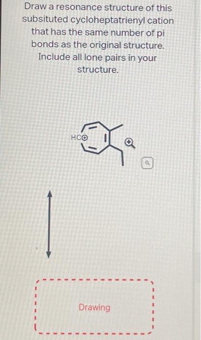 Solved Draw a resonance structure of this subsituted | Chegg.com