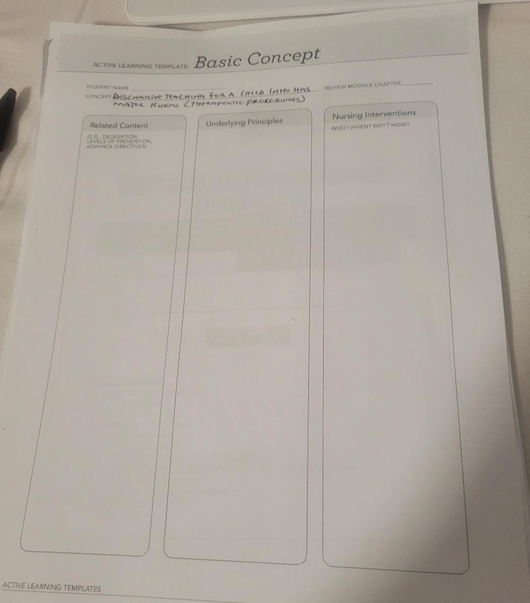 Solved I want a detailed concept on the discharge teaching | Chegg.com