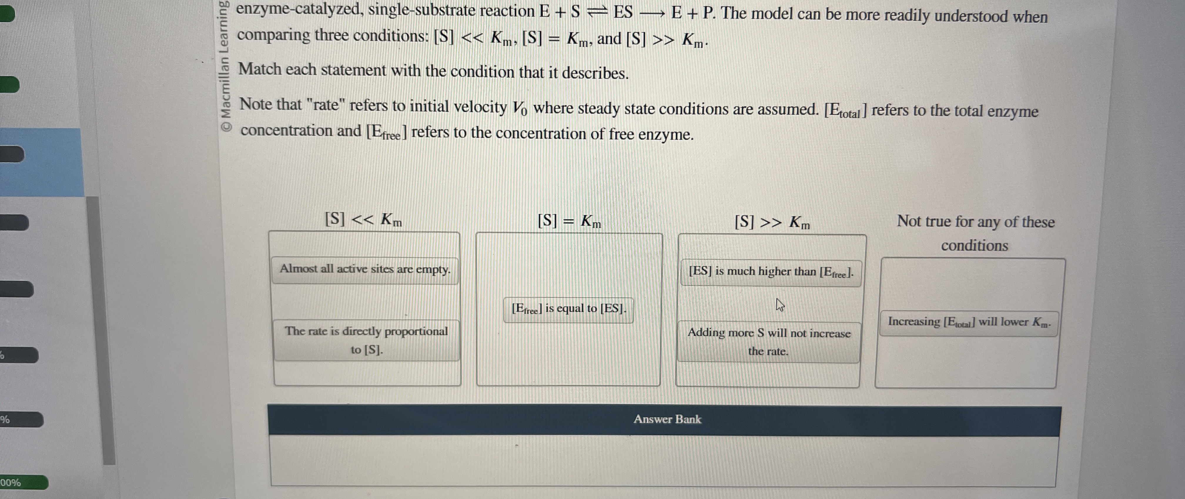 Solved enzyme-catalyzed, single-substrate reaction | Chegg.com