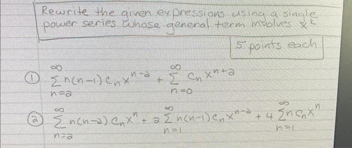 Solved Rewrite the given expressions using a single power | Chegg.com