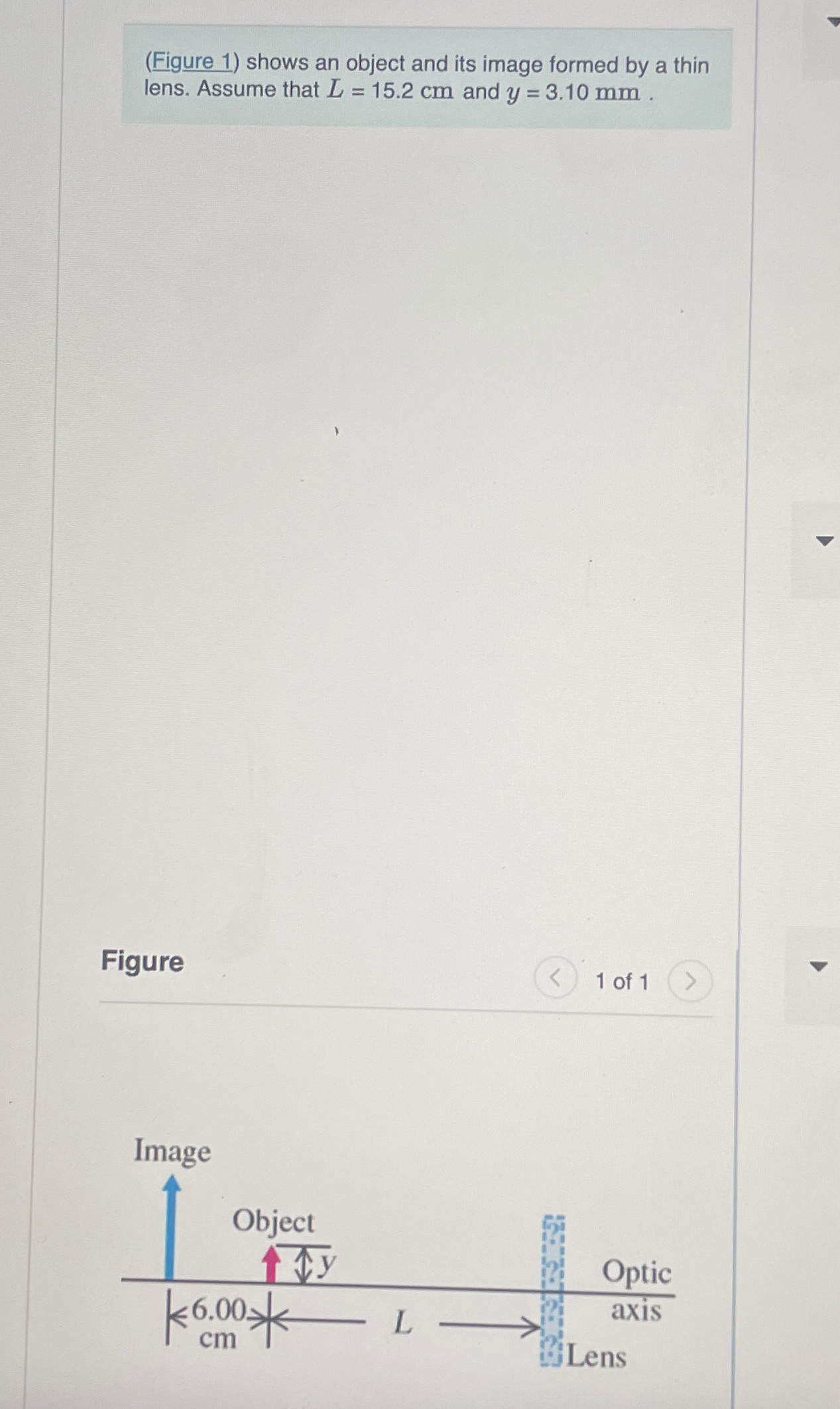 Solved (Figure 1) ﻿shows an object and its image formed by a | Chegg.com
