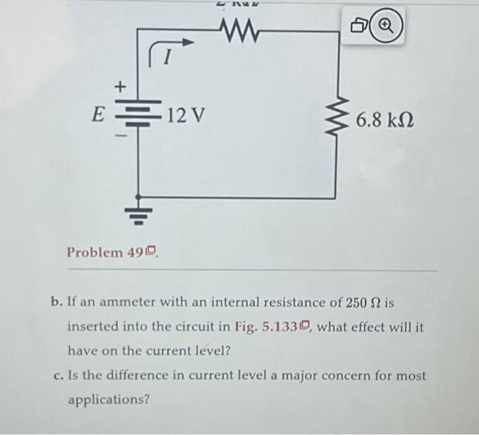 Solved Determine the current through the circuit in Fig. | Chegg.com
