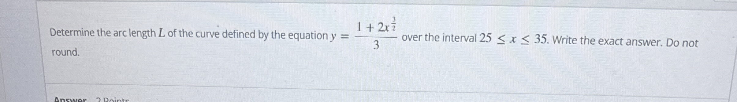 Determine the arc length L ﻿of the curve defined by | Chegg.com