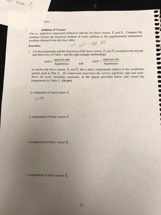 Lab 2 Intro to Vectors STATION CHECK NORR Lab Report | Chegg.com