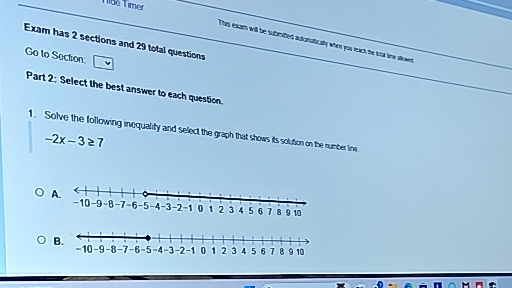 Solved Exam has 2 ﻿sections and 29 ﻿total questionsGo to | Chegg.com