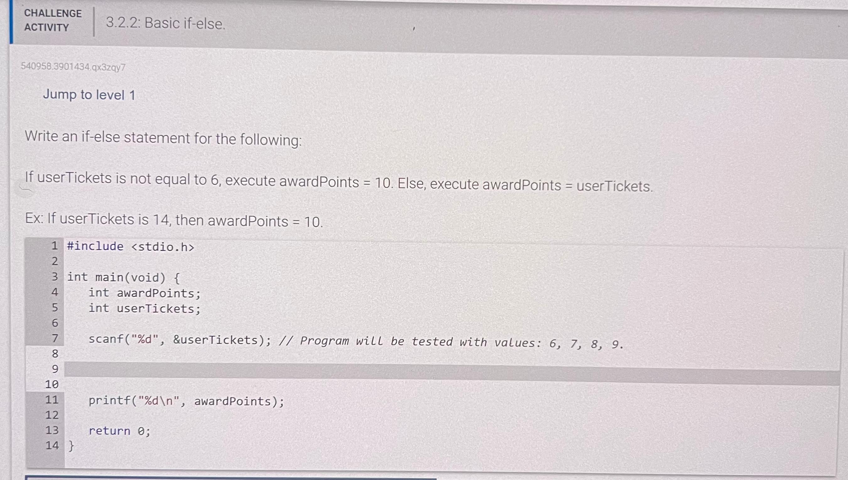 Solved CHALLENGEACTIVITY3.2.2: Basic | Chegg.com Solved CHALLENGEACTIVITY3.2.2: Basic | Chegg.com