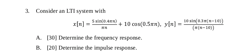 Solved Consider an LTI system | Chegg.com