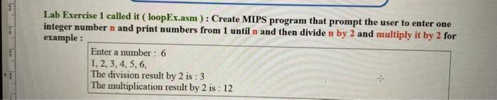 Solved Create MIPS program that prompt the user to enter one | Chegg.com