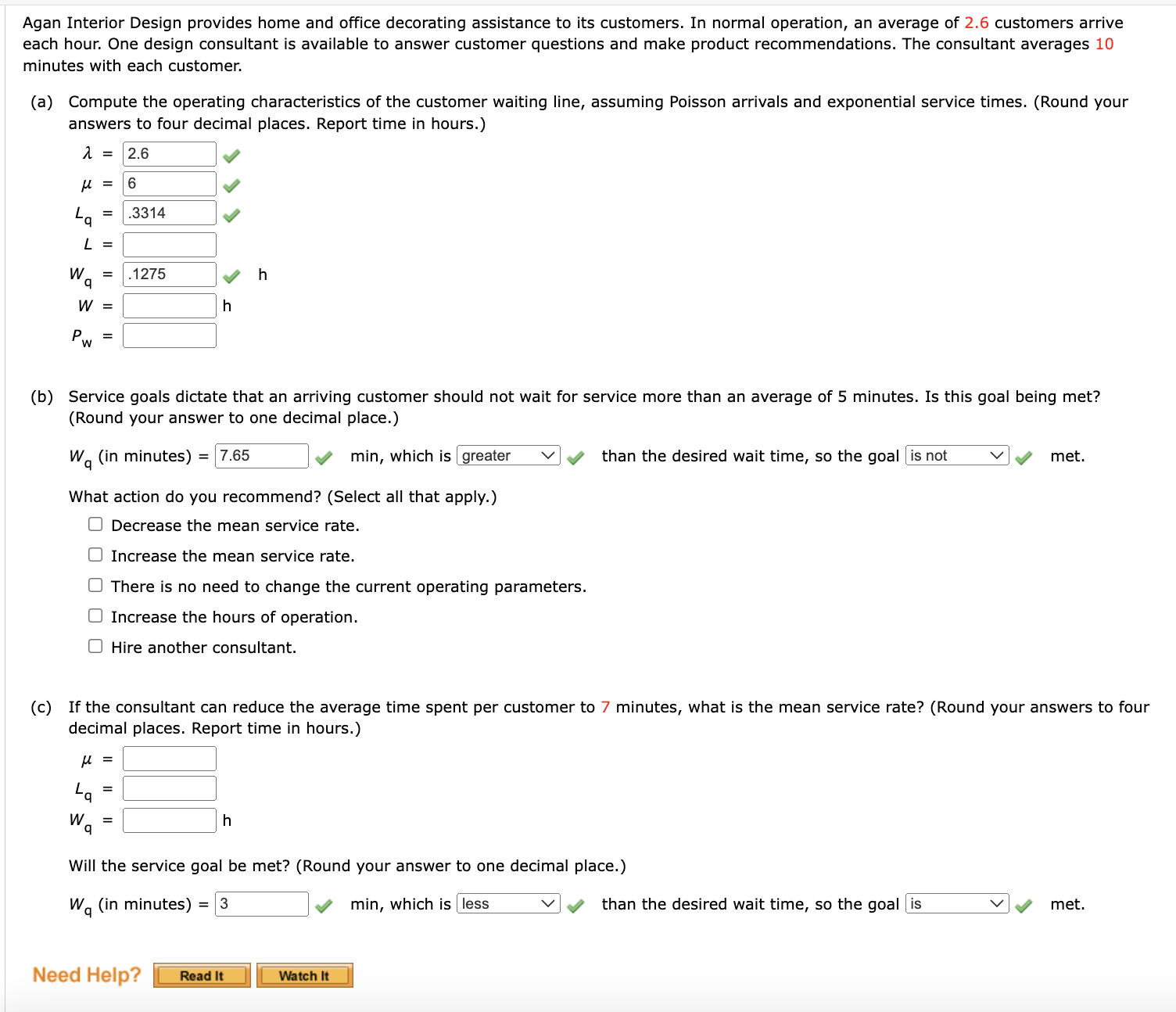 Solved Agan Interior Design provides home and office | Chegg.com