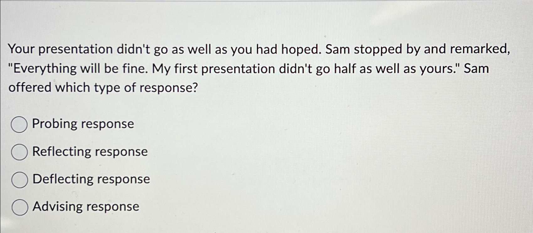 Solved Your presentation didn't go as well as you had hoped. | Chegg.com