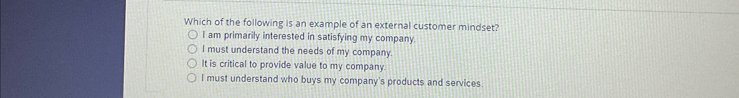 Solved Which of the following is an example of an external | Chegg.com