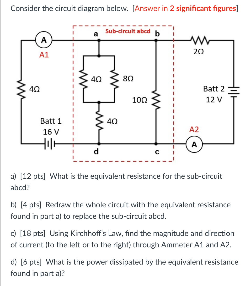 Solved Consider the circuit diagram below. [Answer in 2 | Chegg.com