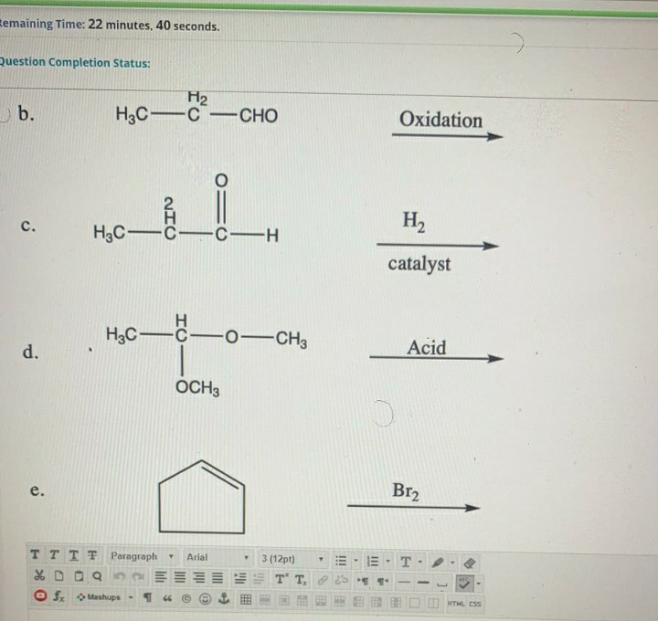 Solved Remaining Time: 22 minutes, 40 seconds. Question | Chegg.com