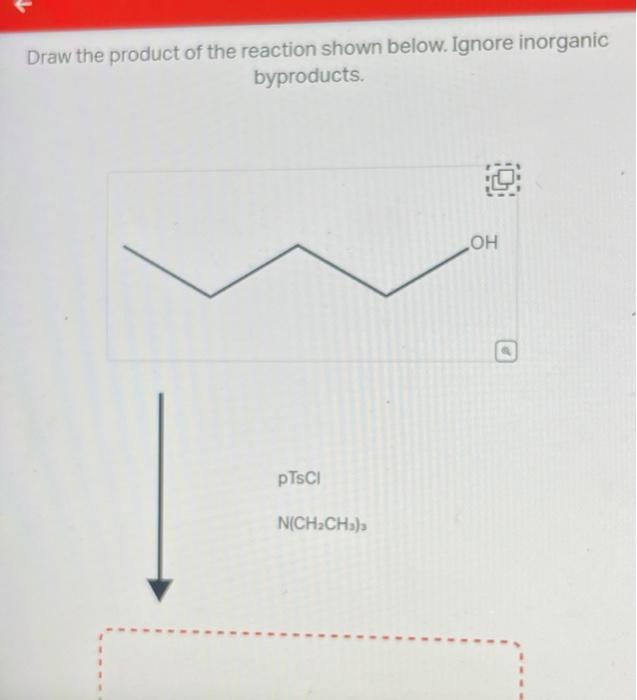 Solved Draw the product of the reaction shown below. Ignore | Chegg.com