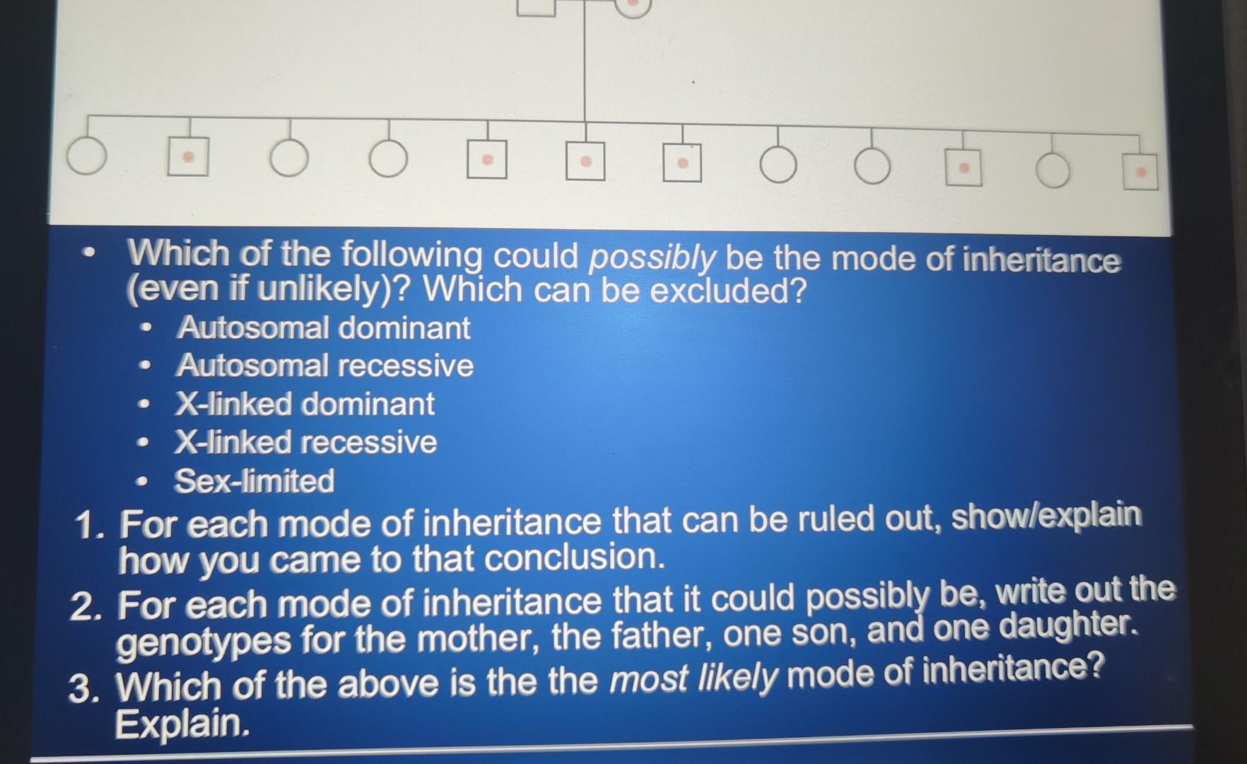 Solved - Which of the following could possibly be the mode | Chegg.com