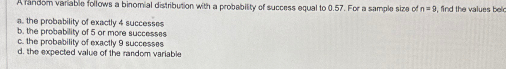 Solved A Random Variable Follows A Binomial Distribution 5359